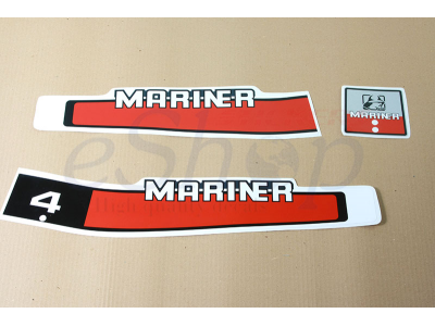 Mariner 4 Hp Two Stroke 1982 1988 set | Eshop Stickers