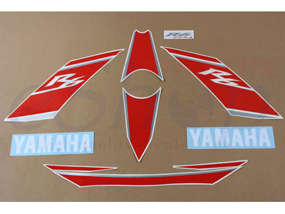 YZF R6 2008 White Red set | Eshop Stickers