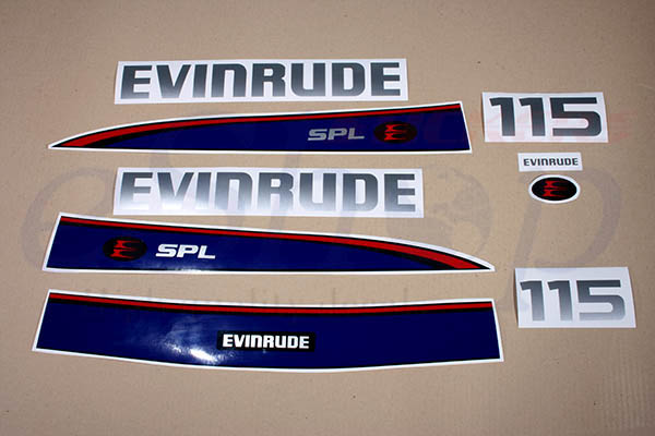 90 112 115 Hp SPL Two stroke 1995 1998 set | Eshop Stickers