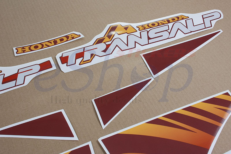 Honda Transalp xlv 600 1996 1997 Red Burgundy bike set | Eshop Stickers