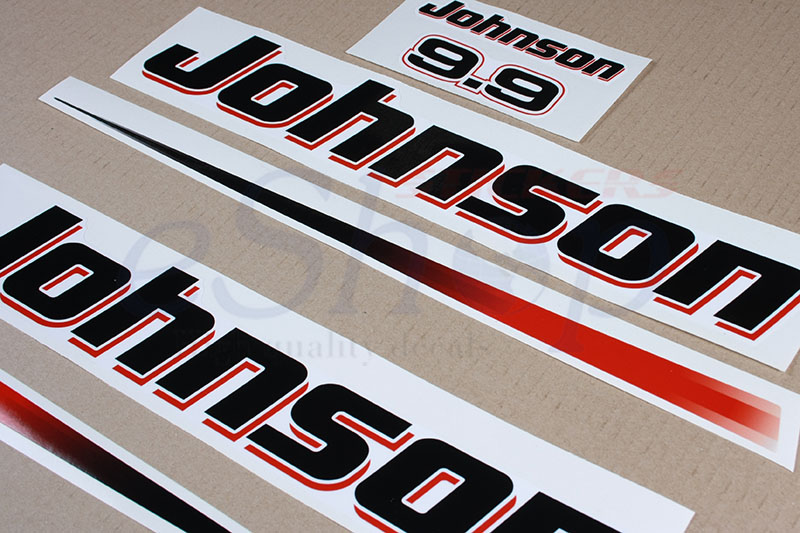 Johnson 9,9 Hp 2 Stroke 2000 2004 set | Eshop Stickers