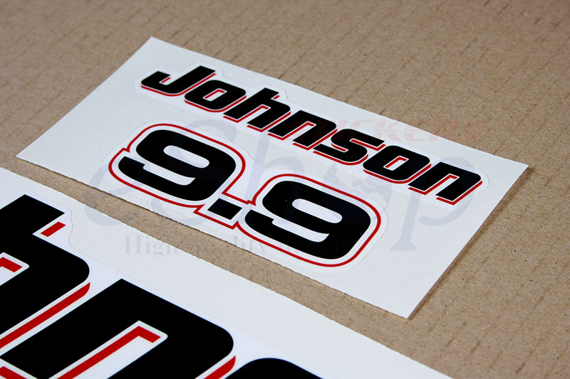 Johnson 9,9 Hp 2 Stroke 2000 2004 set | Eshop Stickers