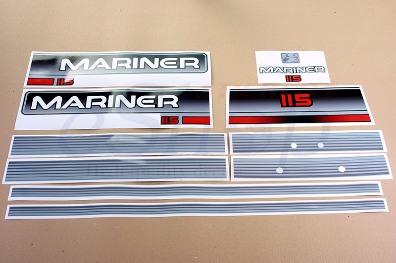 Mariner 115 Hp Two Stroke 1994 1995 1996 set | Eshop Stickers