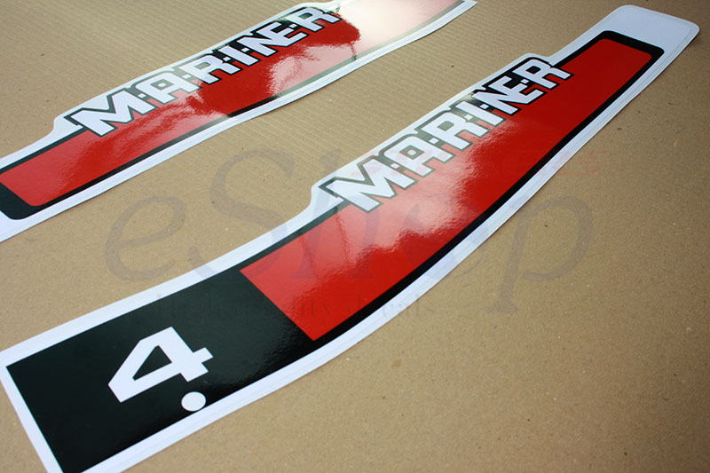 Mariner 4 Hp Two Stroke 1982 1988 set | Eshop Stickers