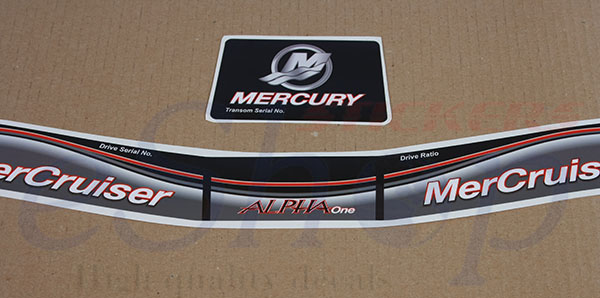 Mercruiser outdrive Alpha one Gen 2 set | Eshop Stickers