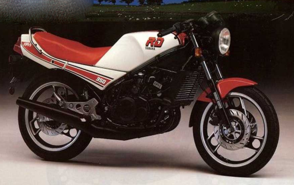 Yamaha RD 350 LC YPVS White 1985 set | Eshop Stickers