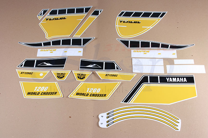 XT 1200Z 2013 2014 Super Tenere World Crosser set #1 | Eshop Stickers