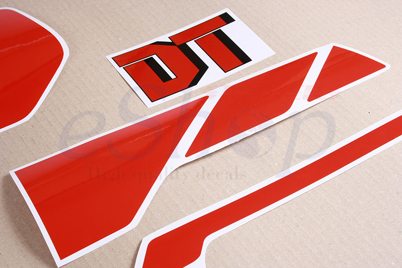 Yamaha DT 200 R 1988 1990 White bike set | Eshop Stickers