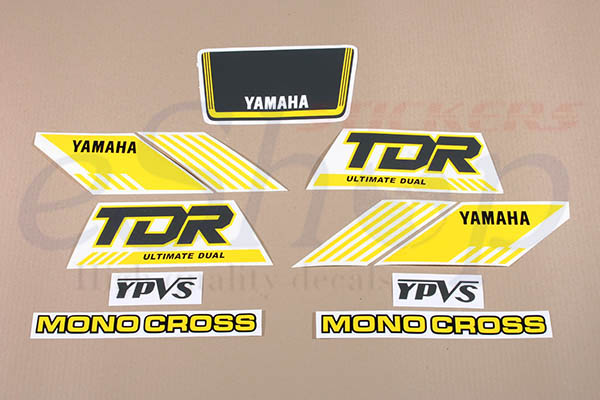 TDR 250 1987 Black set | Eshop Stickers