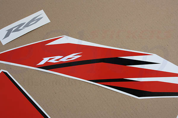 YZF R6 2006 White Red set | Eshop Stickers